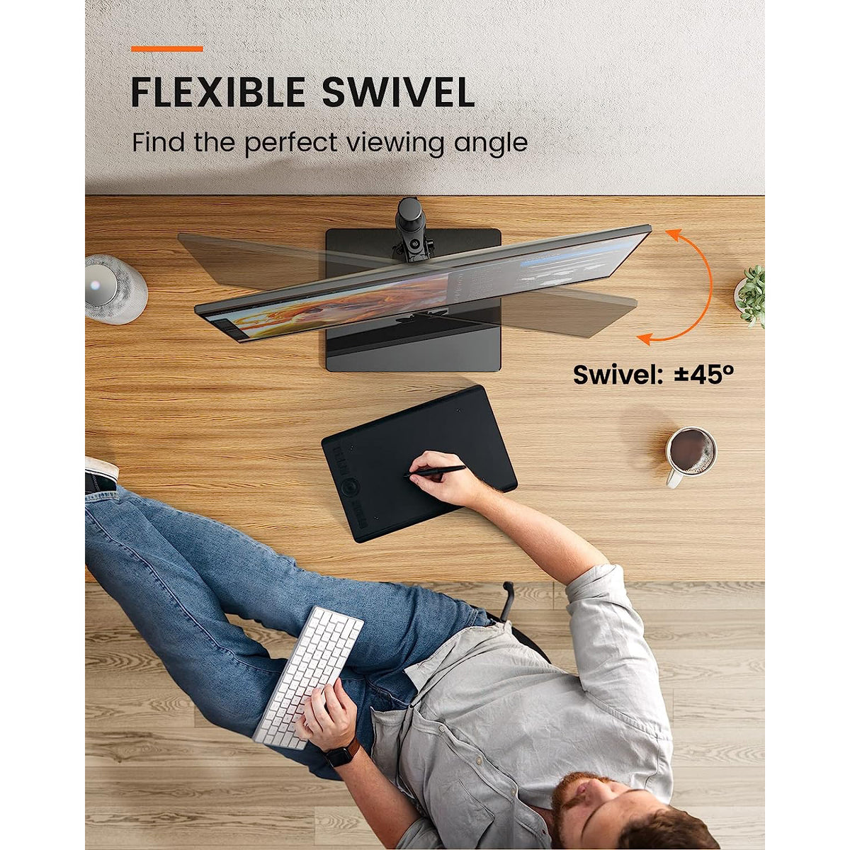 Single Monitor Stand For 13" To 32" Screens – ergear-uk